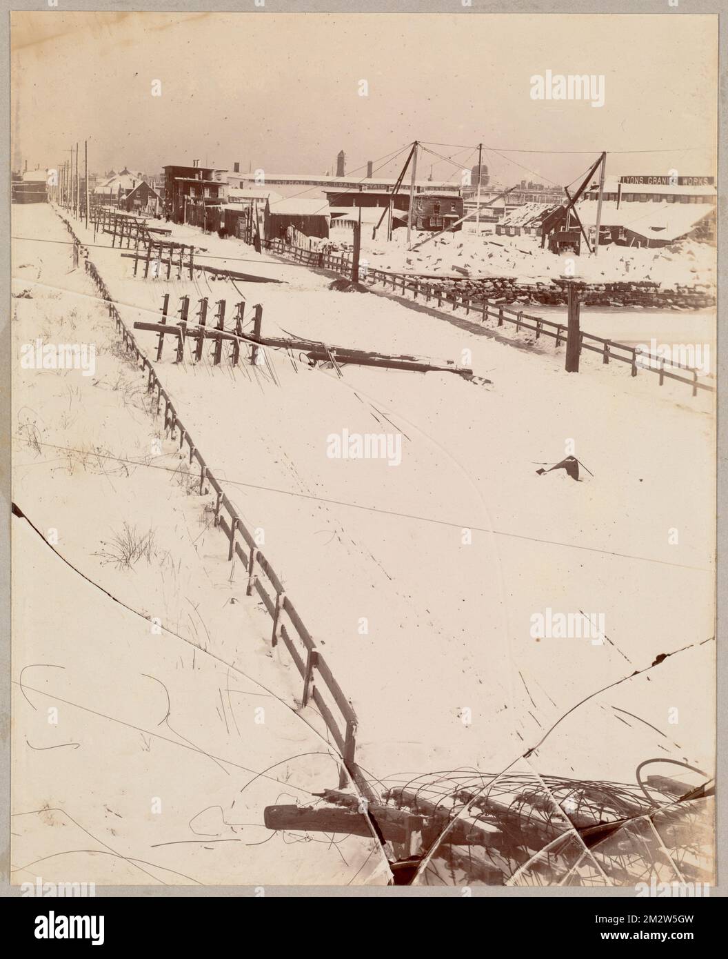 Fallen power lines , Electric lines, Debris Edgar Sutton Dorr ...