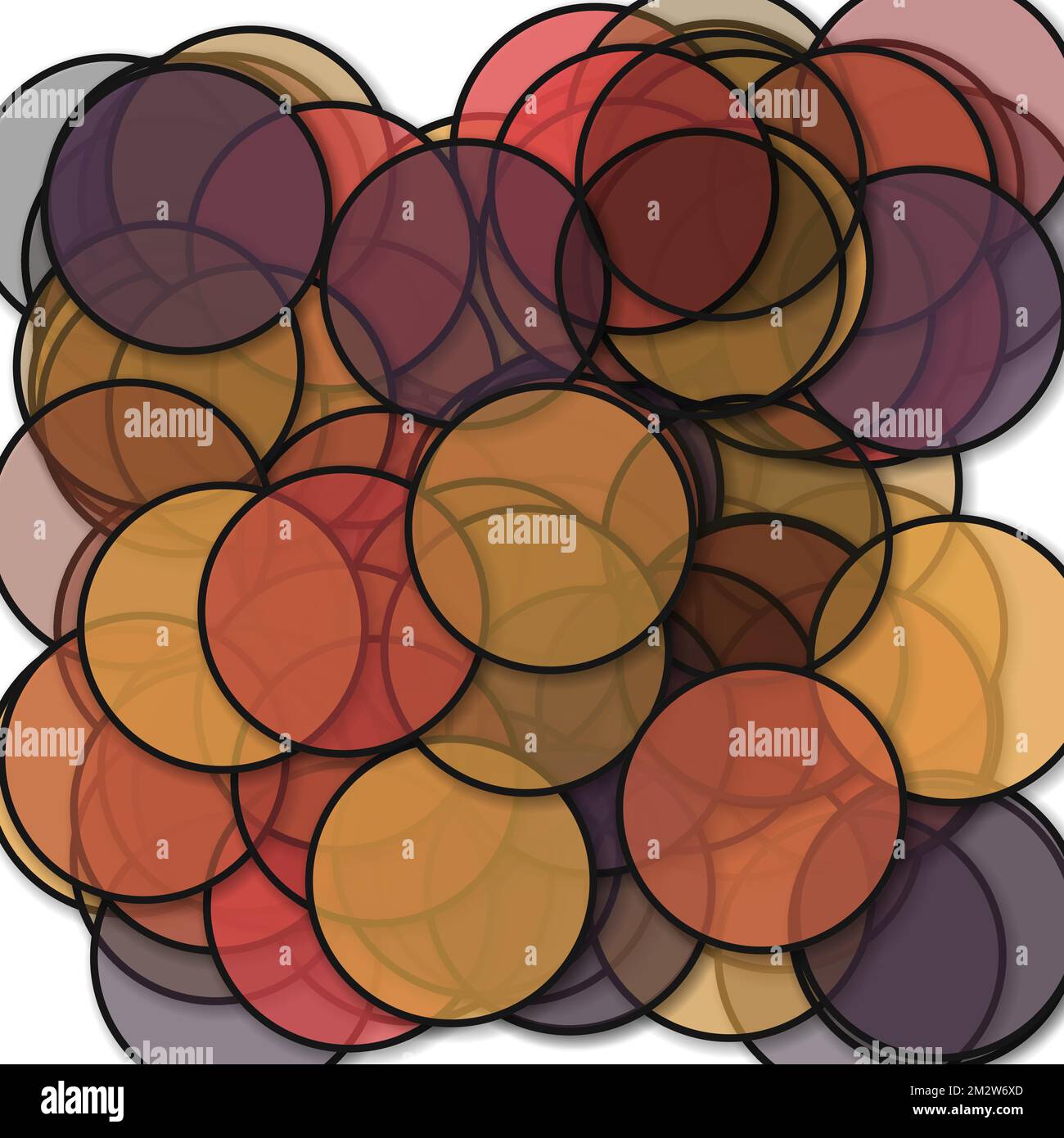 Circle shadows generative art background art illustration Stock Vector ...