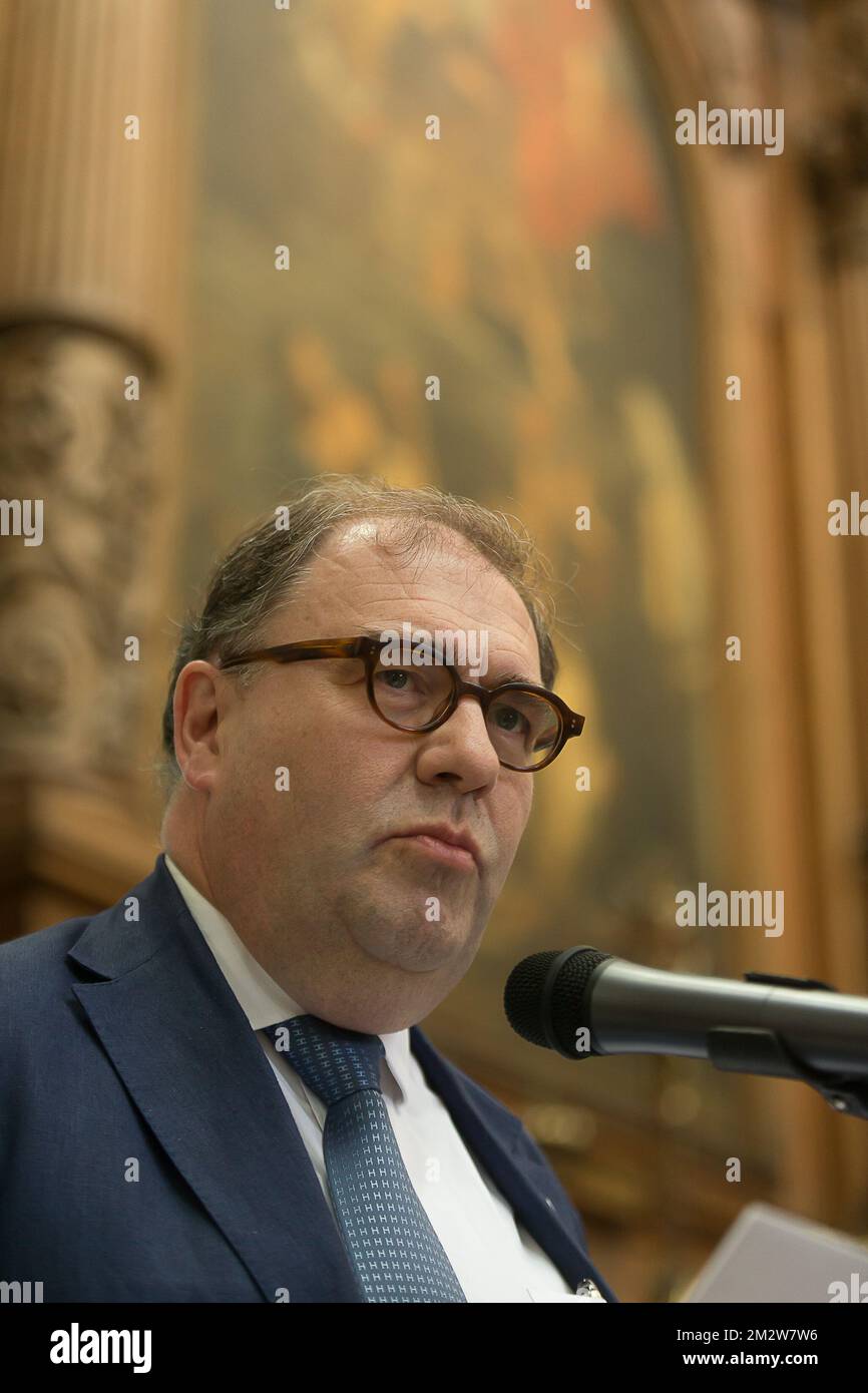 Aalst mayor Christoph D'Haese pictured during the presentation of the ...