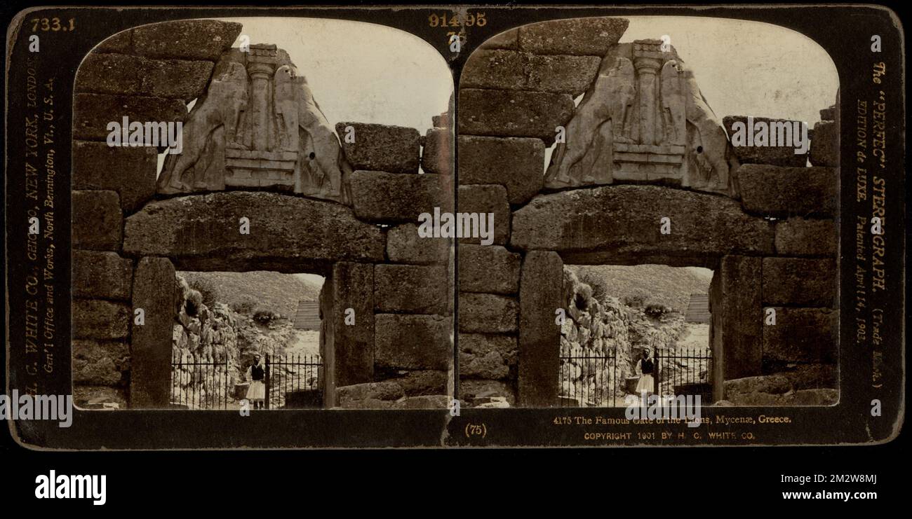 The famous Gate of the Lions, Mycenae, Greece , Forts & fortifications ...