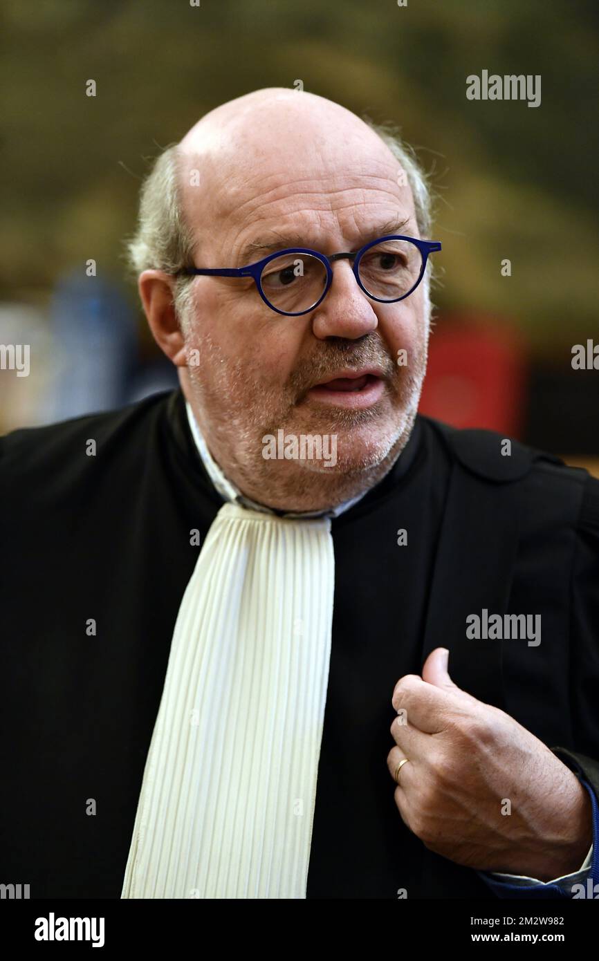 Lawyer Marc Preumont pictured at the start of the trial against ...