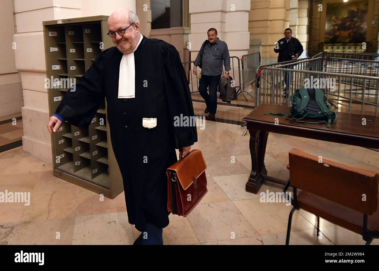 Lawyer Marc Preumont pictured at the start of the trial against ...