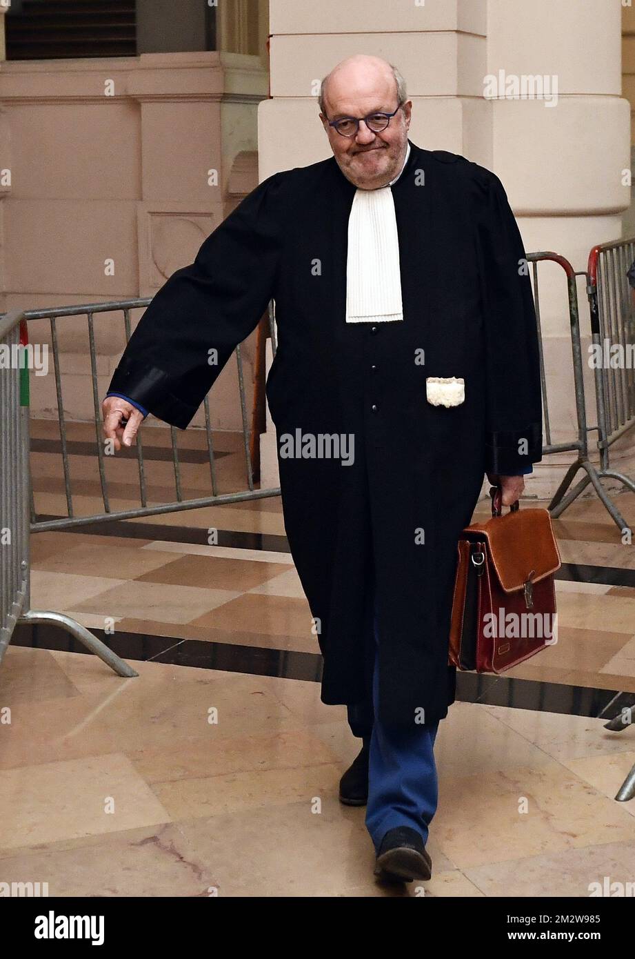 Lawyer Marc Preumont pictured at the start of the trial against ...