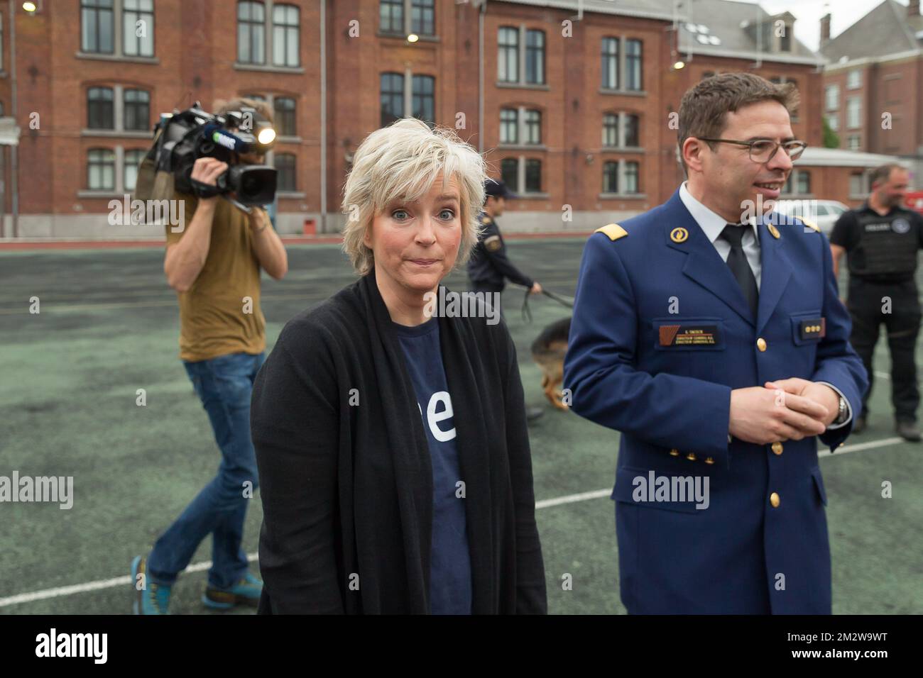 writer Karin Slaughter and Eric Snoeck pictured during a visit to the ...