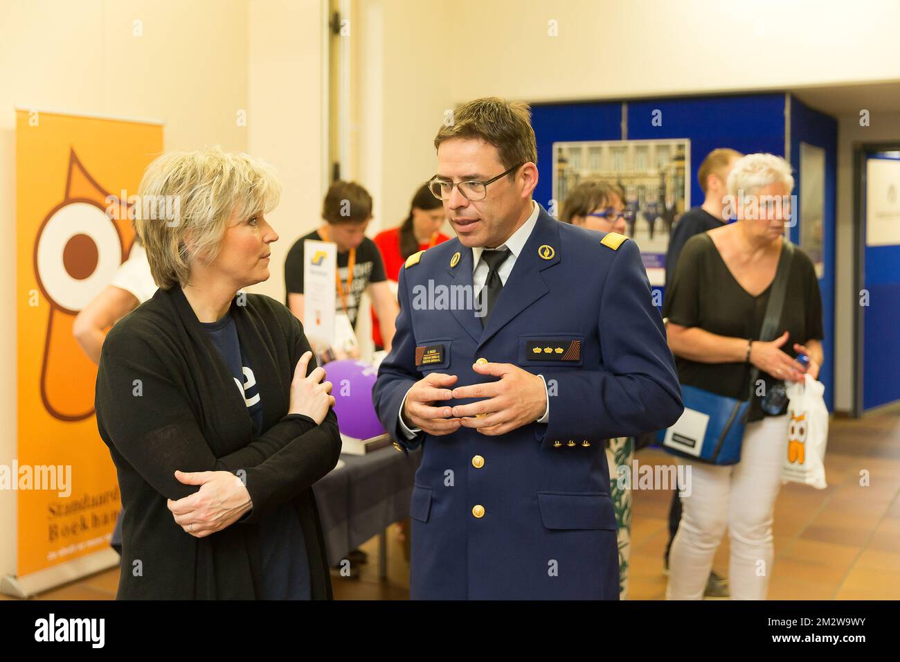writer Karin Slaughter and Eric Snoeck pictured during a visit to the ...