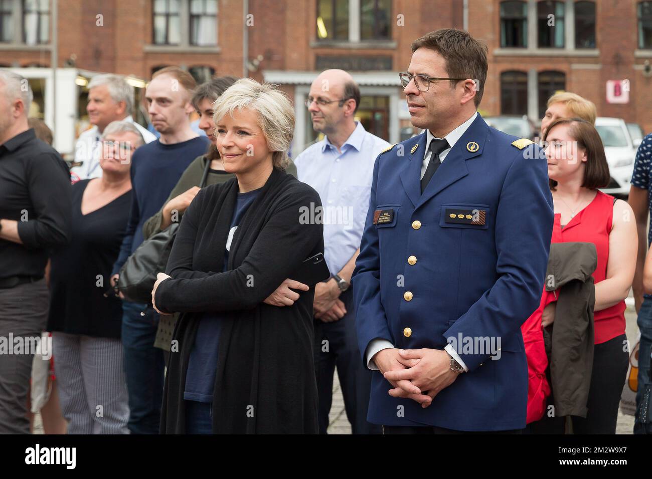 writer Karin Slaughter and Eric Snoeck pictured during a visit to the ...