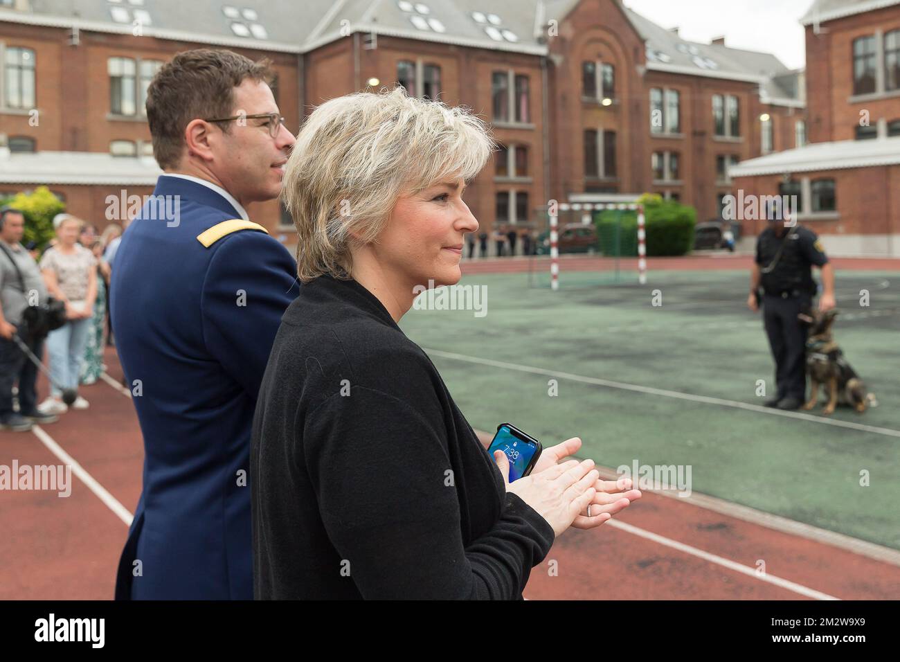 Eric Snoeck and writer Karin Slaughter pictured during a visit to the ...