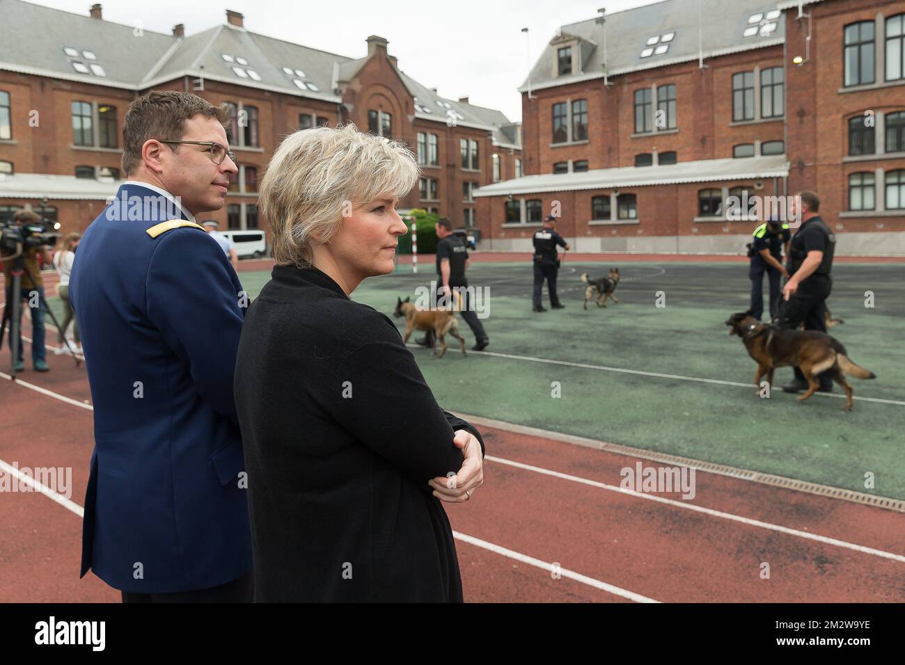 police director Eric Snoeck and writer Karin Slaughter pictured during ...