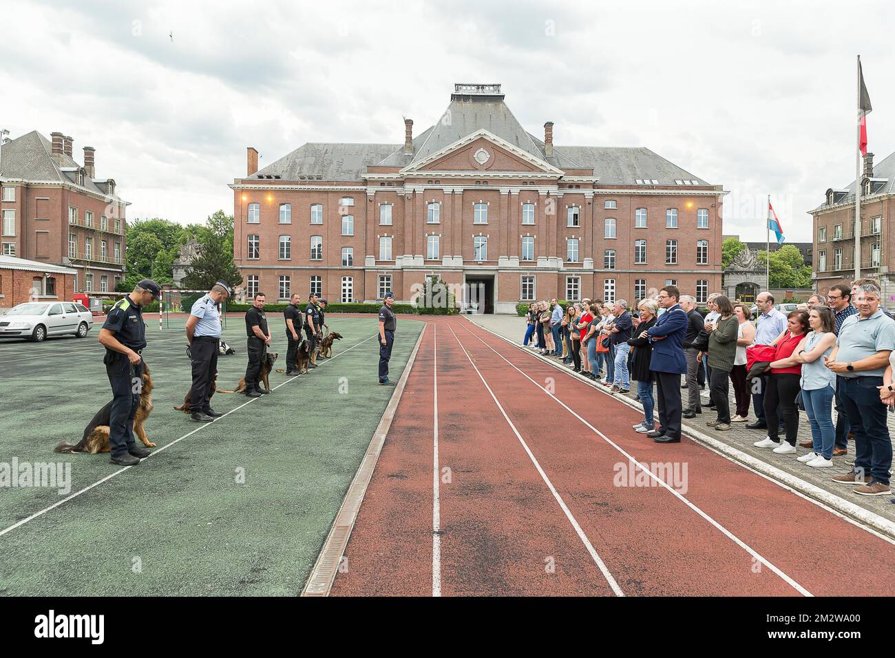 writer Karin Slaughter and police director Eric Snoeck pictured during ...