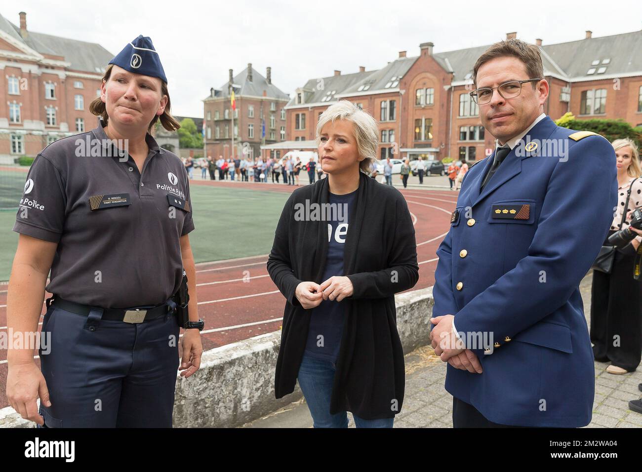 writer Karin Slaughter and police director Eric Snoeck pictured during ...