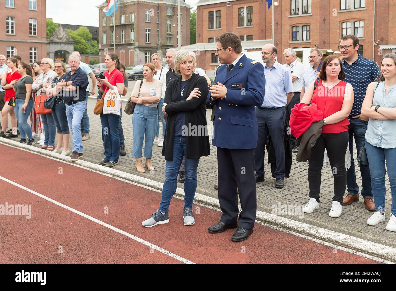 writer Karin Slaughter and police director Eric Snoeck pictured during ...