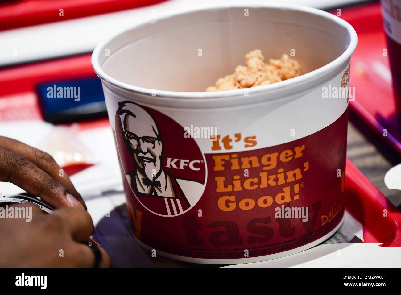 Illustration picture shows the opening day of the first Kentucky Fried ...