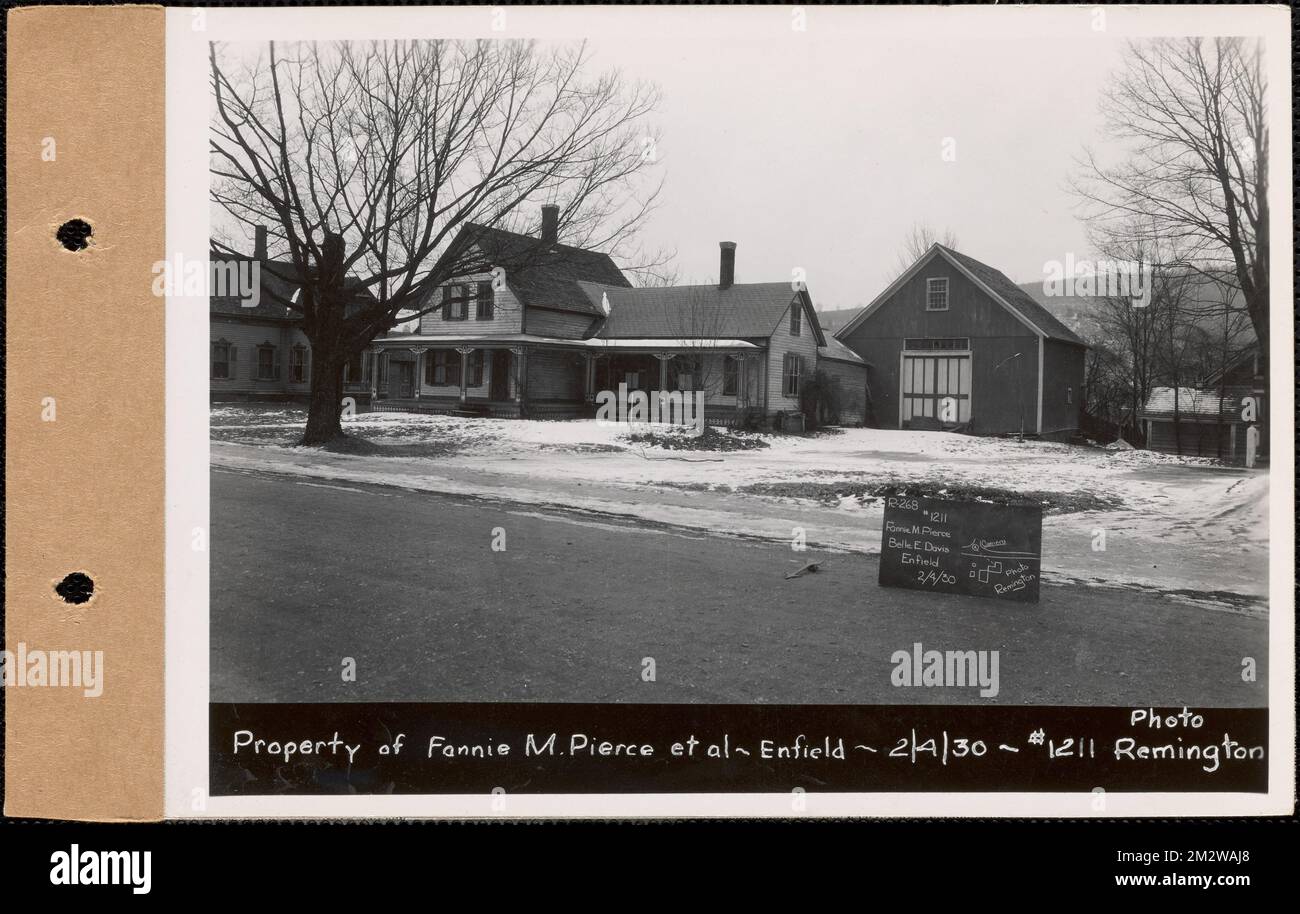 Fannie M. Pierce and Belle E. Davis, house, barn, Enfield, Mass., Feb ...