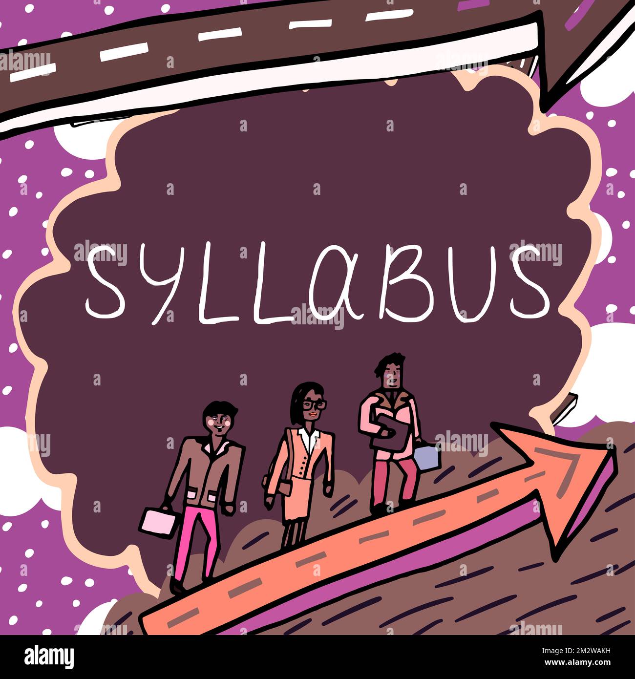 Hand writing sign Syllabus. Business concept a summary outline of a ...