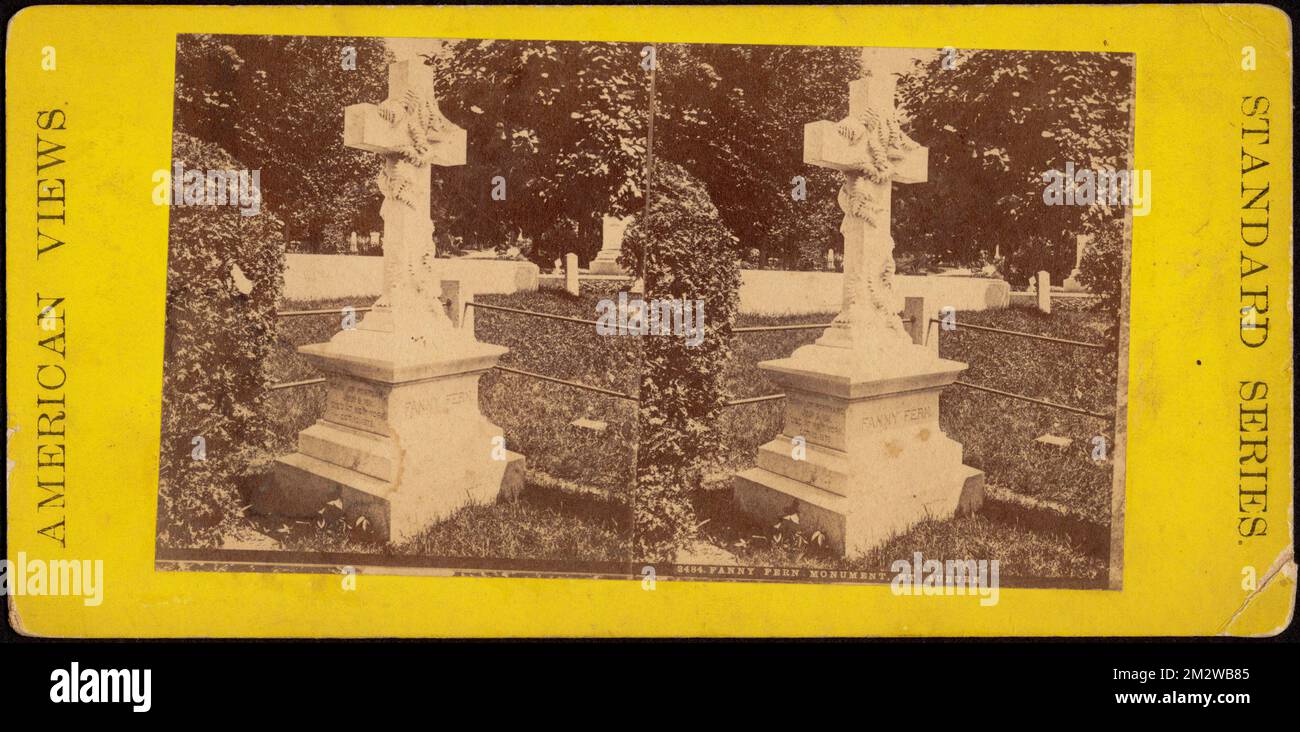 Fanny Fern monument. Mt. Auburn , Cemeteries, Tombs & sepulchral ...