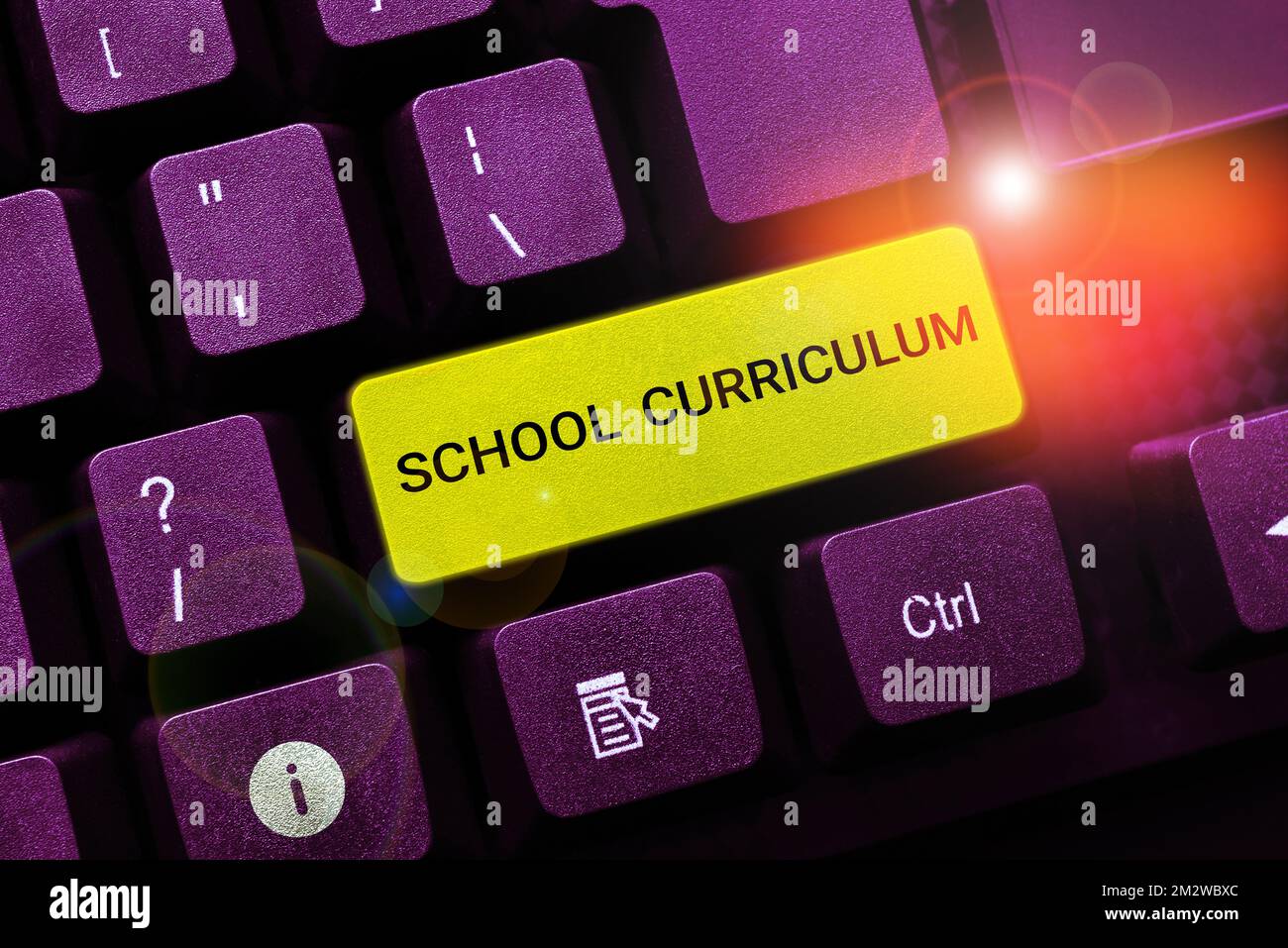 Hand writing sign School Curriculum. Word for designed to provide ...