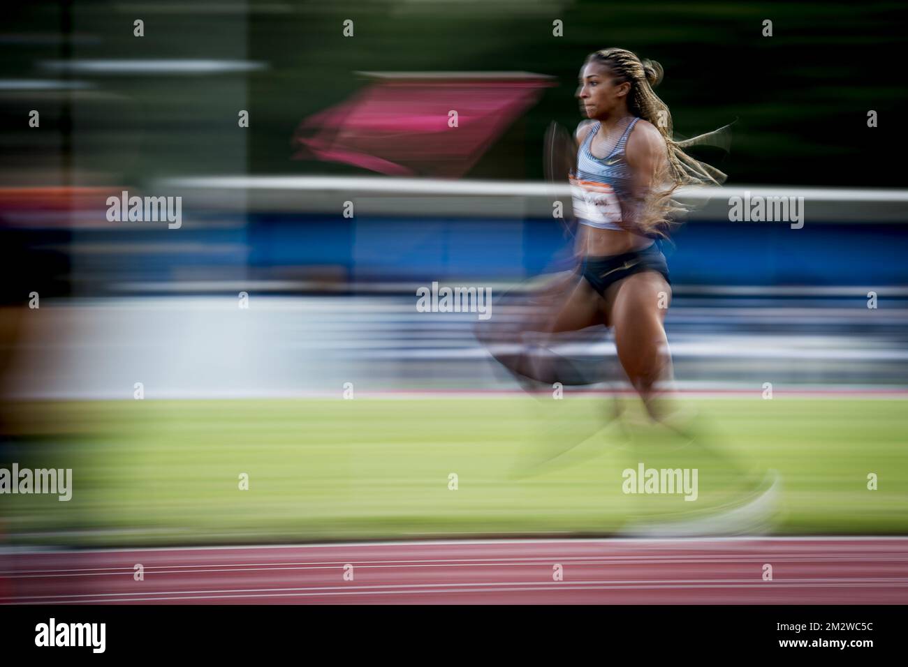 Belgian Nafissatou Nafi Thiam pictured in action during the women's ...