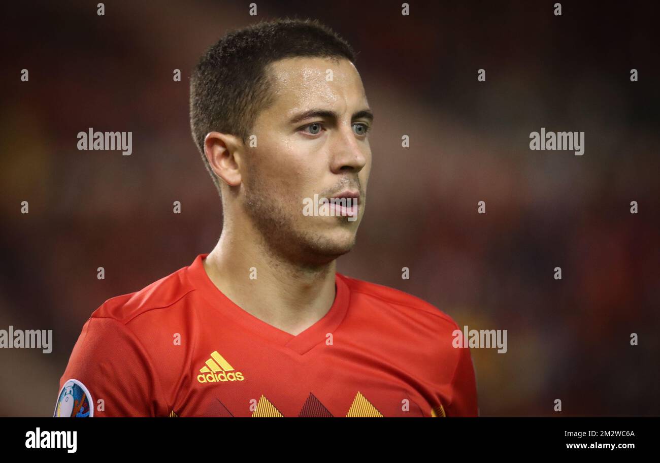 Belgium's Eden Hazard pictured during a soccer game between Belgian ...