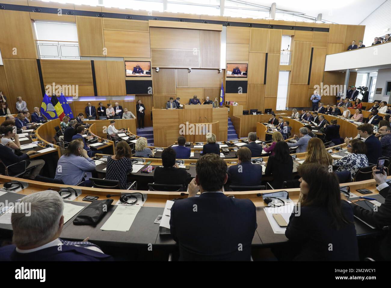 Bruxelles parliament hemicycle hi-res stock photography and images - Alamy
