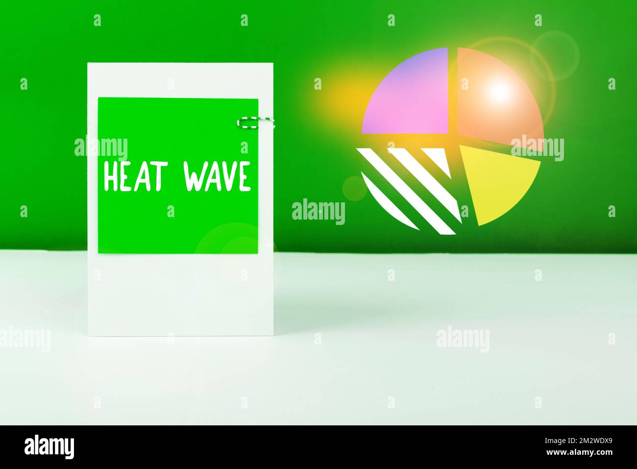 Handwriting text Heat Wave. Concept meaning a prolonged period of ...