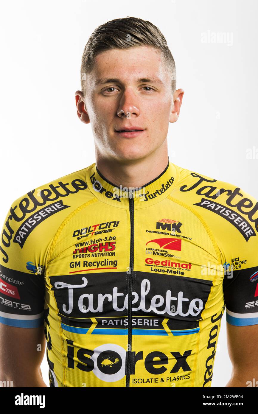 Belgian Thomas Joseph of Tarteletto-Isorex poses for the photographer ...