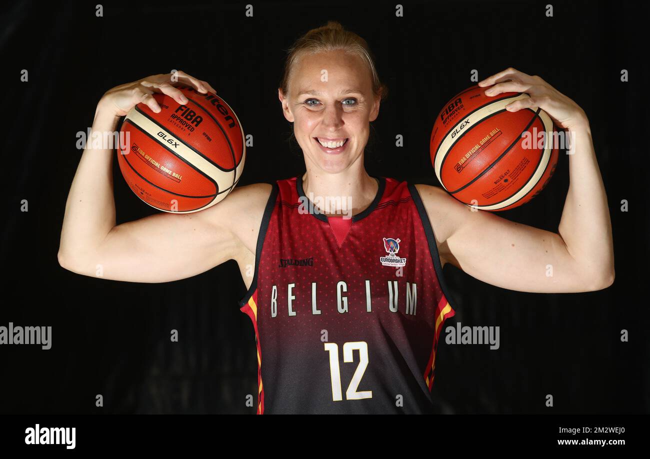 Belgian Cats Ann Wauters poses for the photographer during a media day ...