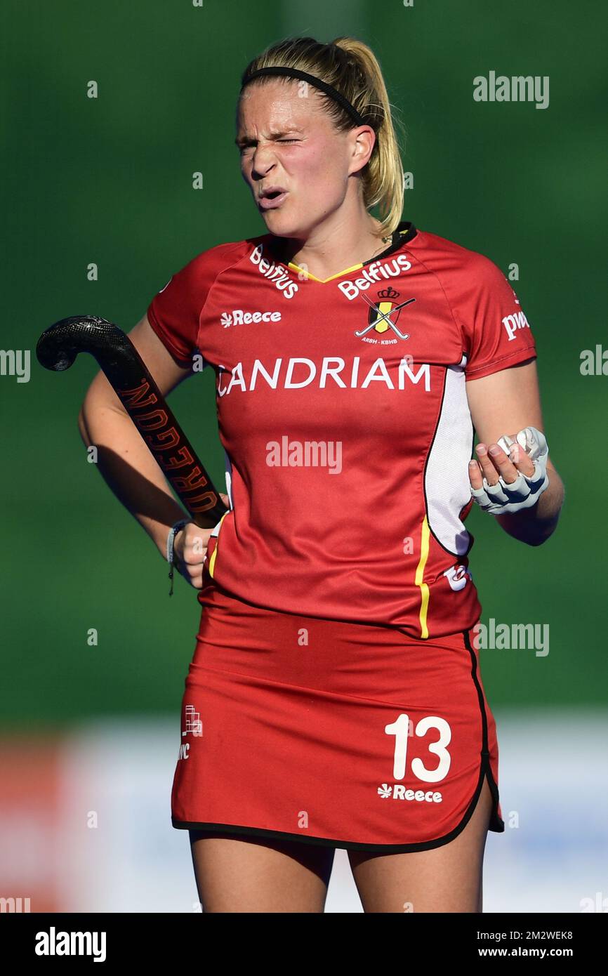 Belgium's Alix Gerniers pictured during a field hockey game between ...