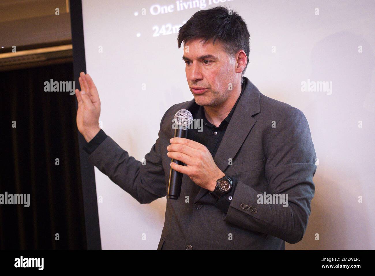 Architect Sebastien Cruyt of Synergy Bureau pictured during an evening ...