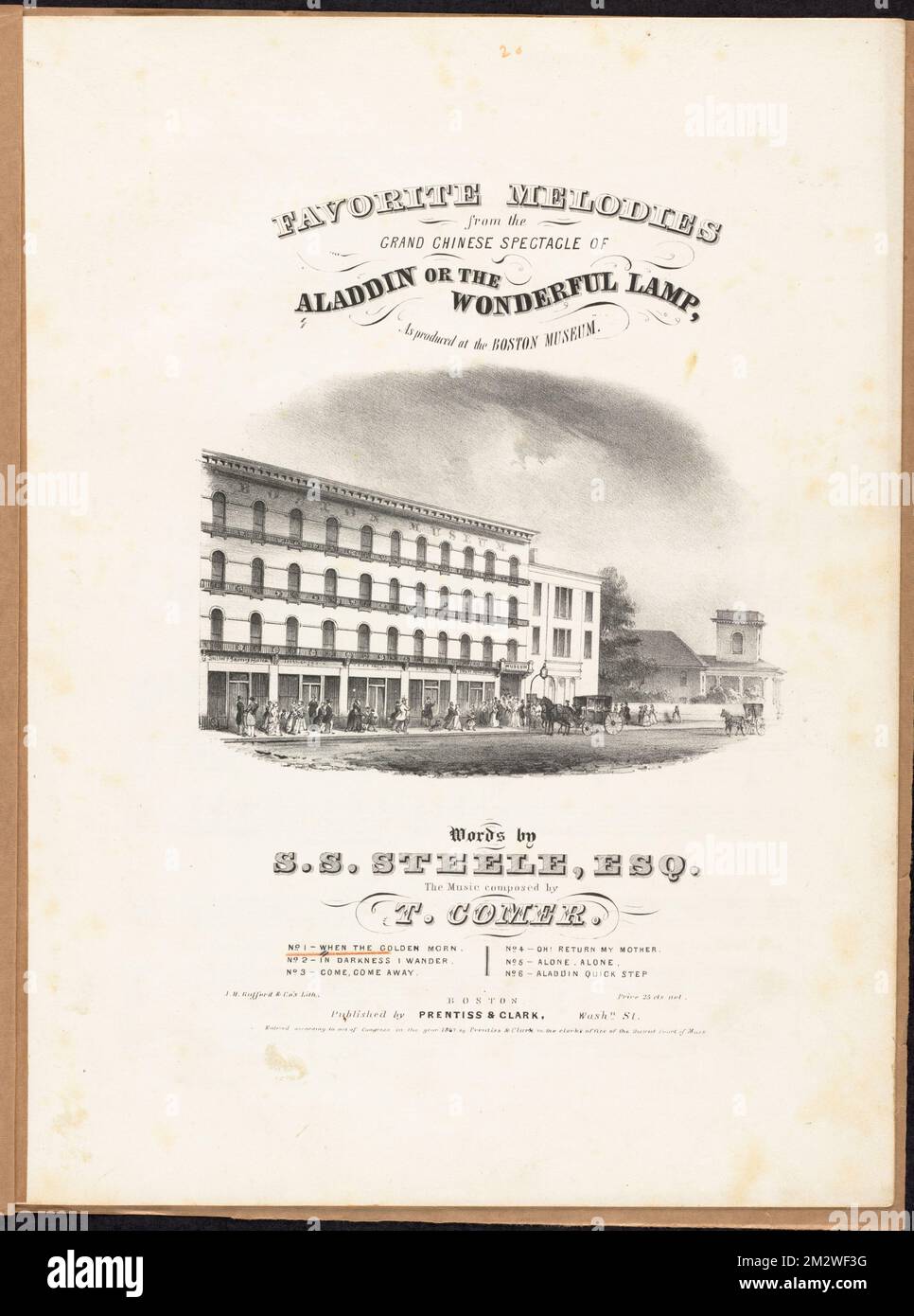 Favorite melodies from the grand Chinese spectacle of Aladdin, or the ...