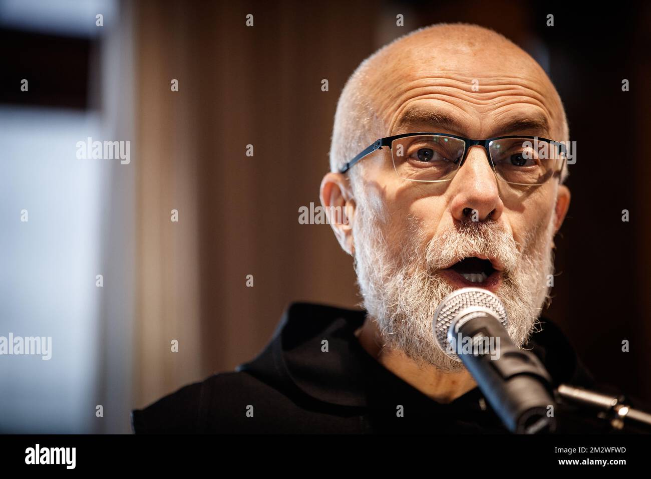 Father Abbot Manu Van Hecke pictured during a press conference of ...