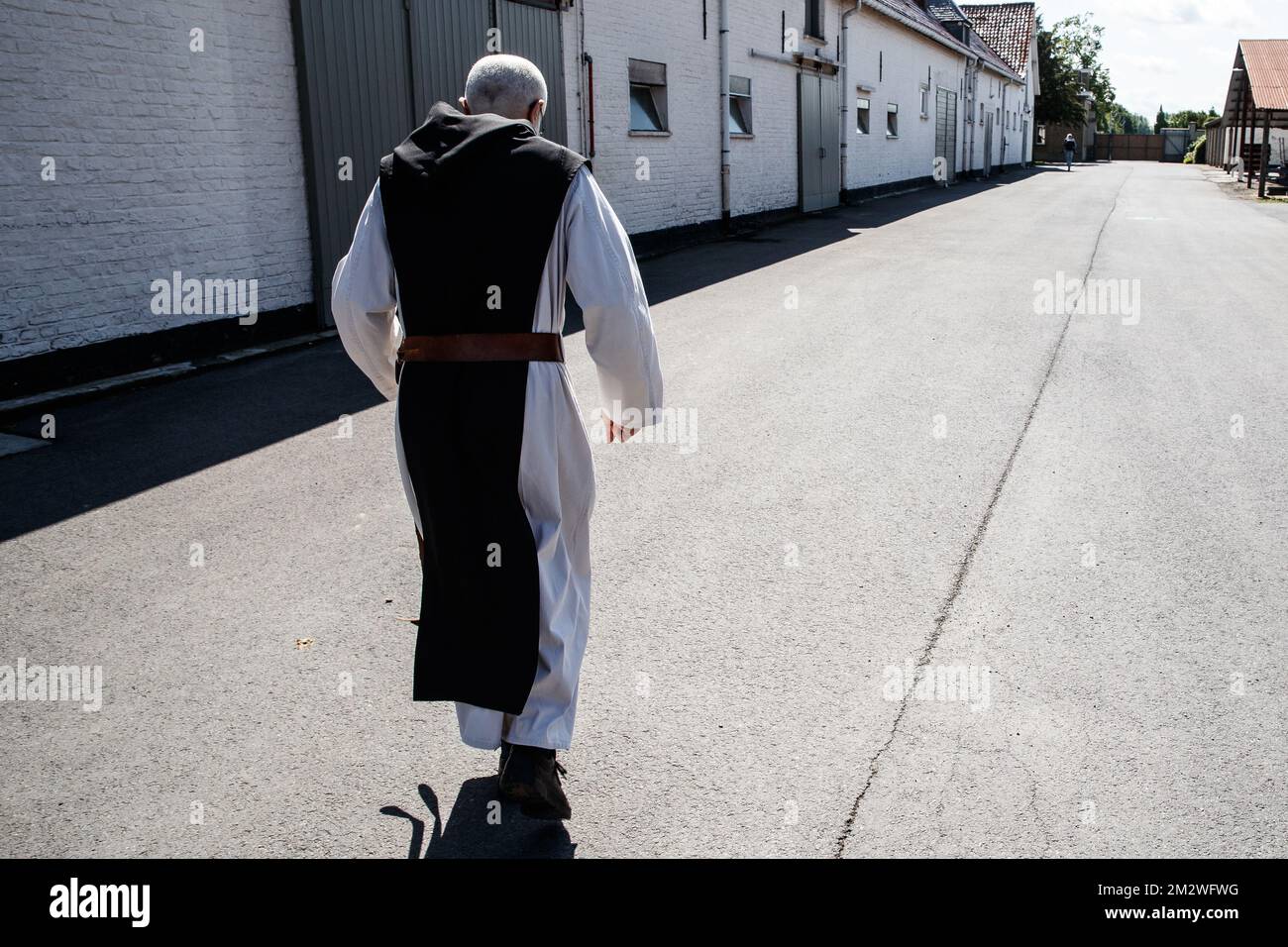 Father Abbot Manu Van Hecke pictured during a visit to the Trappist ...