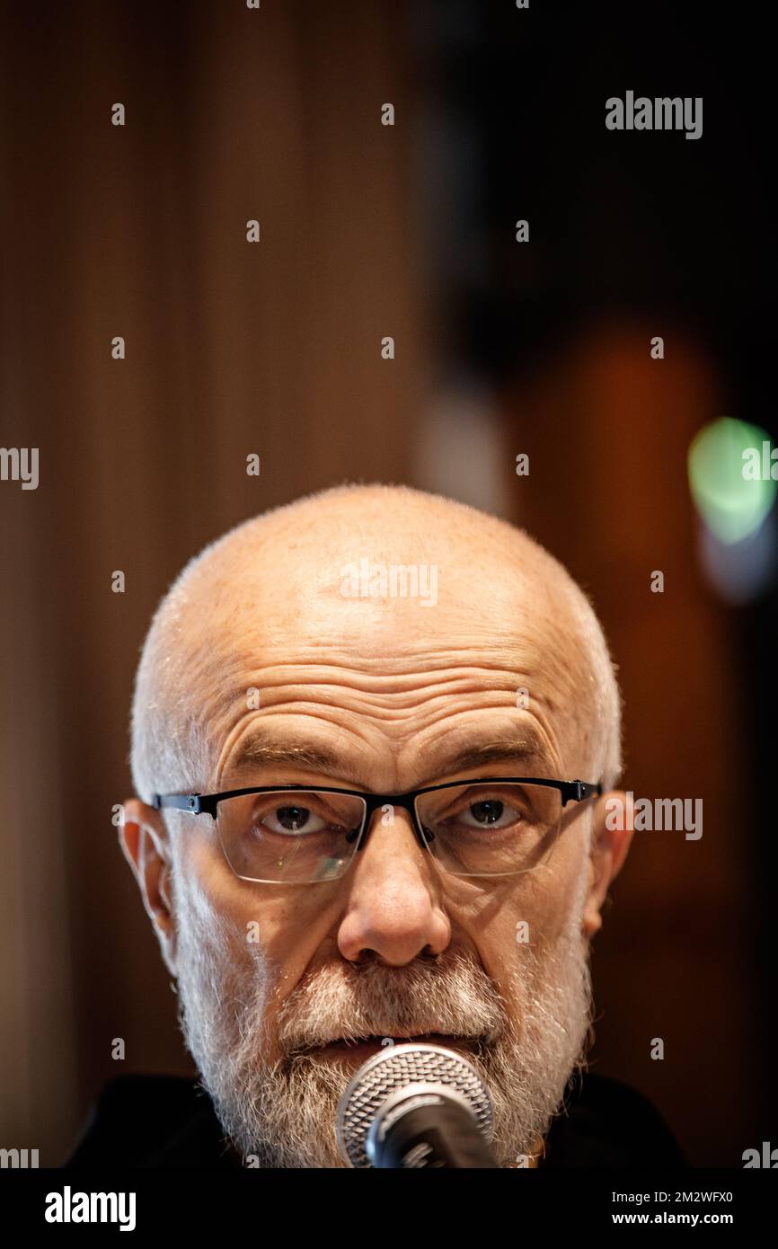 Father Abbot Manu Van Hecke pictured during a press conference of ...