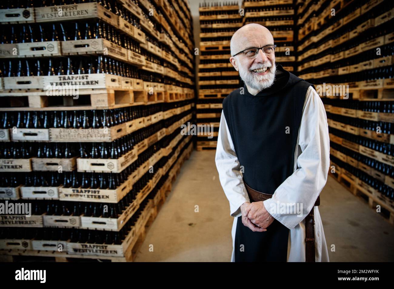 Father Abbot Manu Van Hecke pictured during a visit to the Sint ...