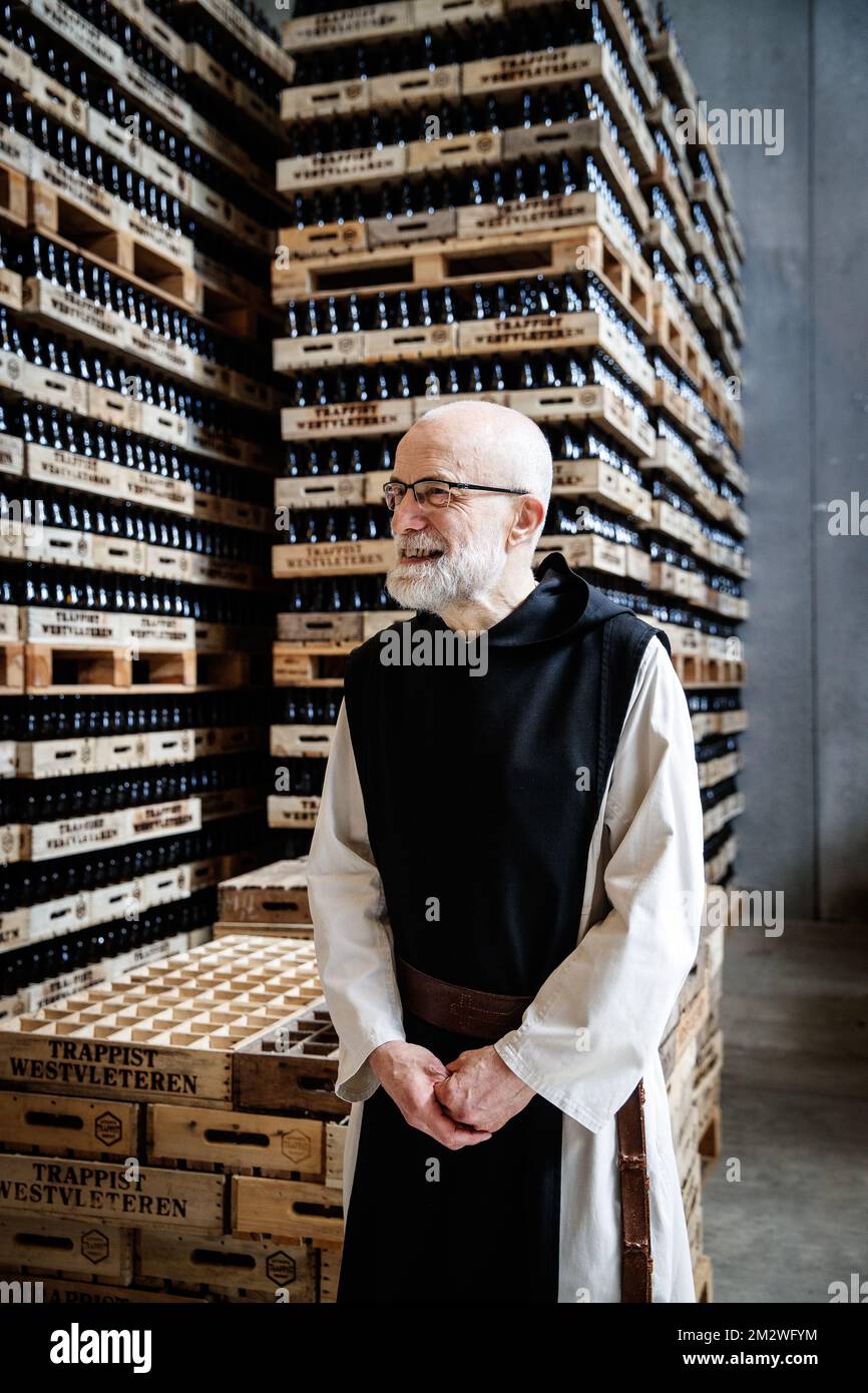 Father Abbot Manu Van Hecke pictured during a visit to the Sint ...