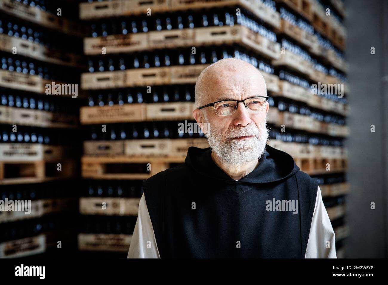 Father Abbot Manu Van Hecke pictured during a visit to the Sint ...