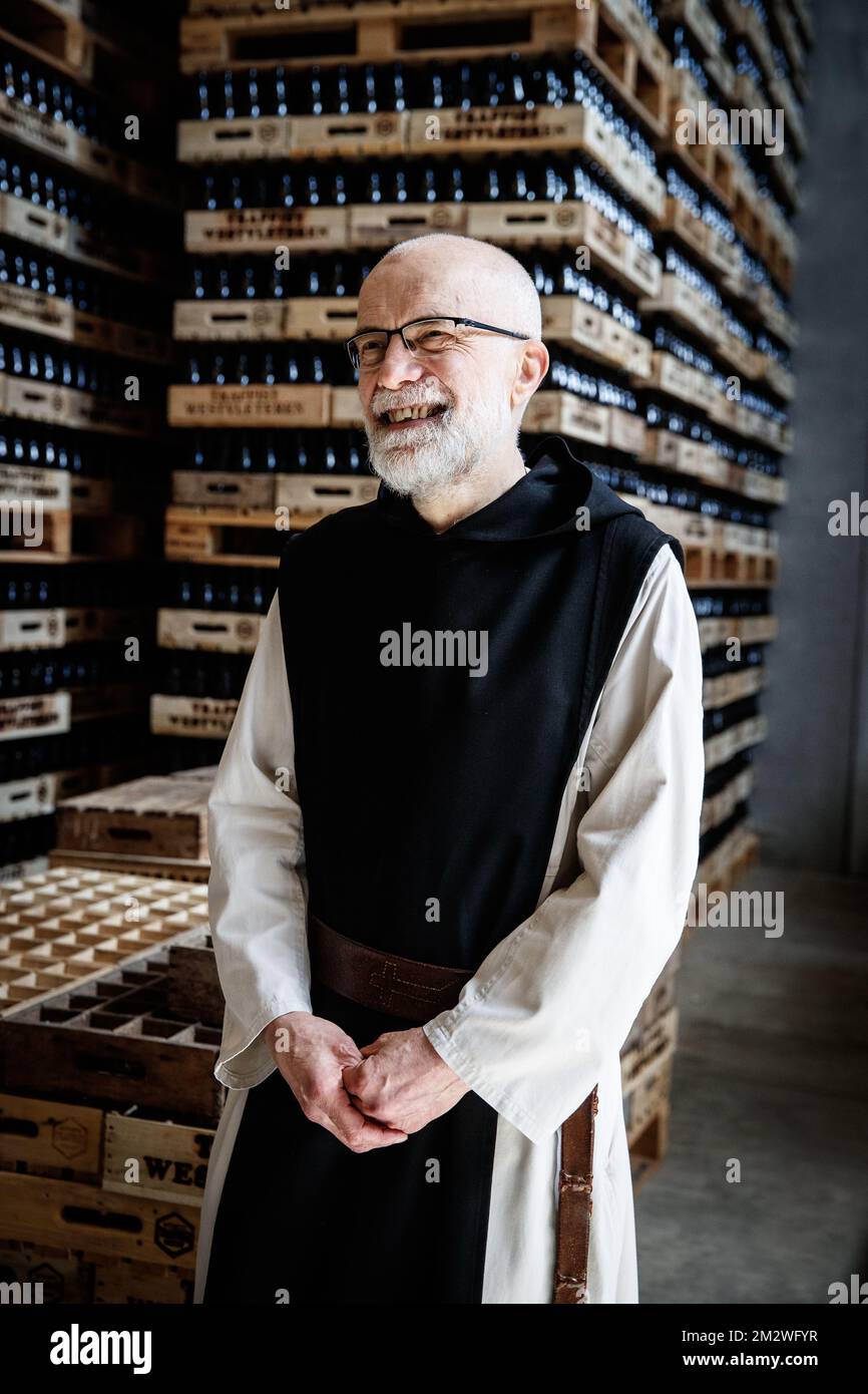 Father Abbot Manu Van Hecke pictured during a visit to the Sint ...