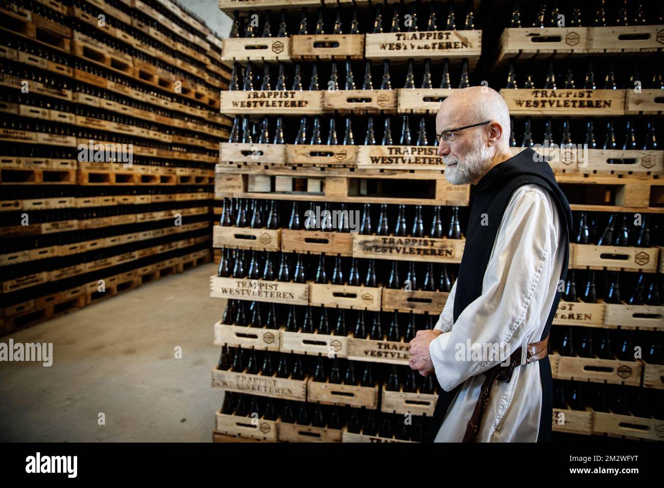 Father Abbot Manu Van Hecke pictured during a visit to the Sint ...
