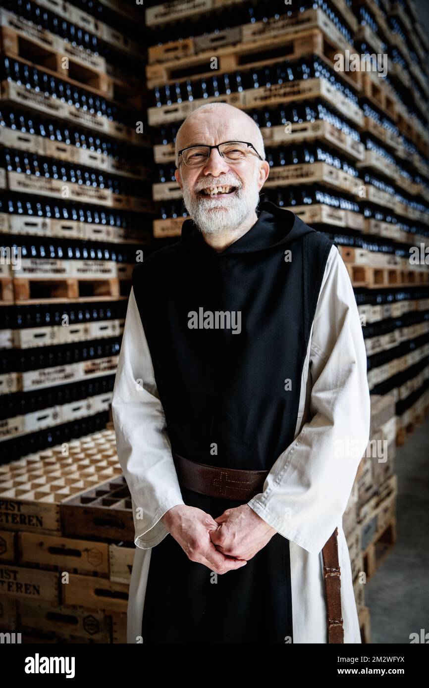 Father Abbot Manu Van Hecke pictured during a visit to the Sint ...
