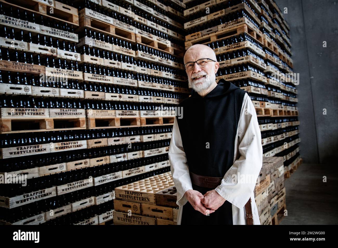 Father Abbot Manu Van Hecke pictured during a visit to the Sint ...