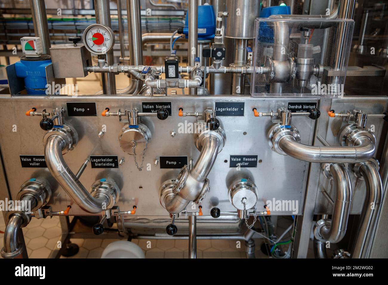 Illustration picture shows the production line at the Sint-Sixtusabdij ...