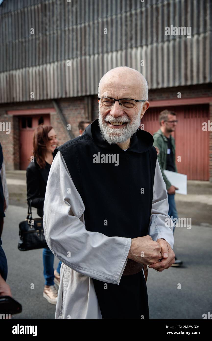 Father Abbot Manu Van Hecke pictured during a visit to the Sint ...