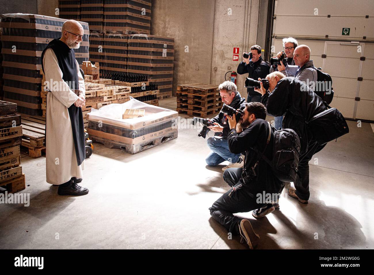Father Abbot Manu Van Hecke pictured during a visit to the Sint ...
