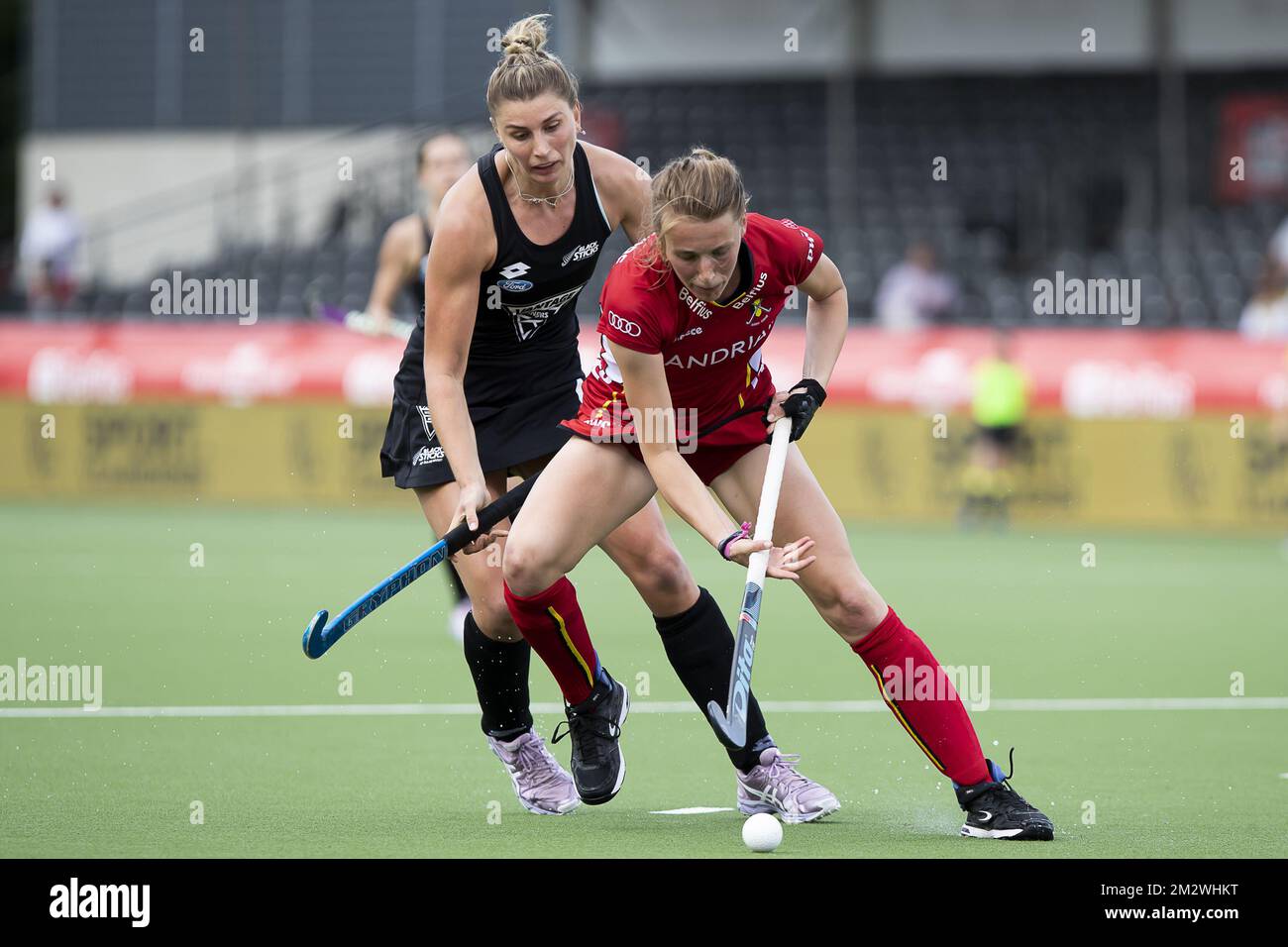 New Zealand's Olivia Merry and Belgium's Stephanie Vanden Borre ...