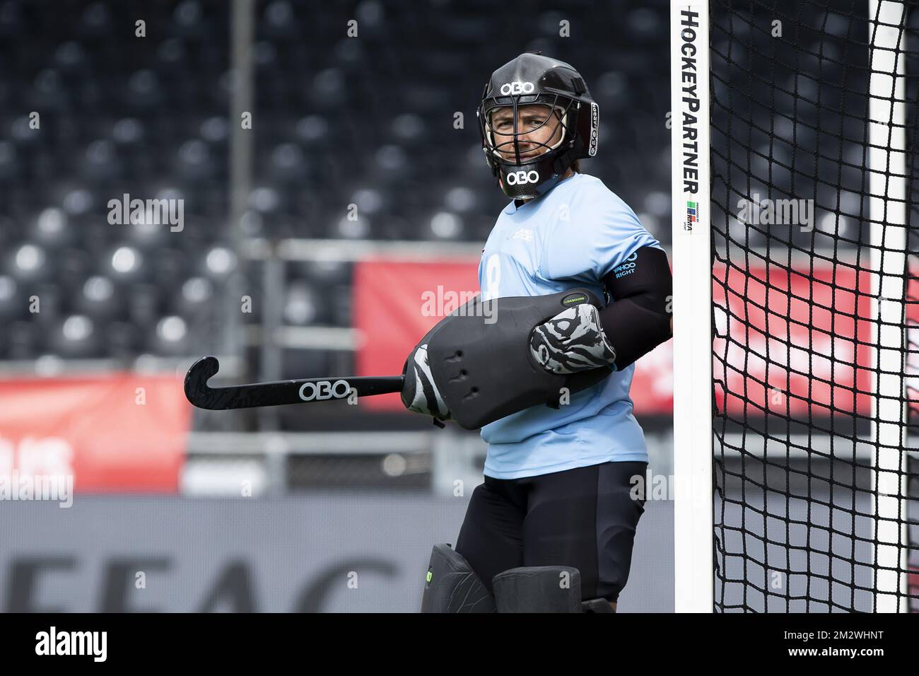 New Zealand's goalkeeper Sally Rutherford pictured during a field ...
