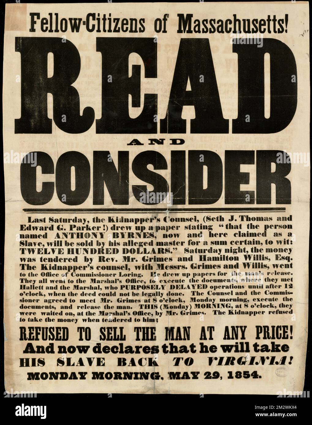 Anthony burns hi-res stock photography and images - Alamy