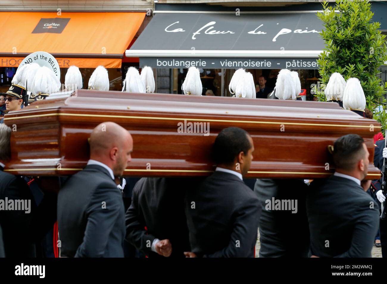 Illustration picture shows the funeral ceremony for minister of State ...