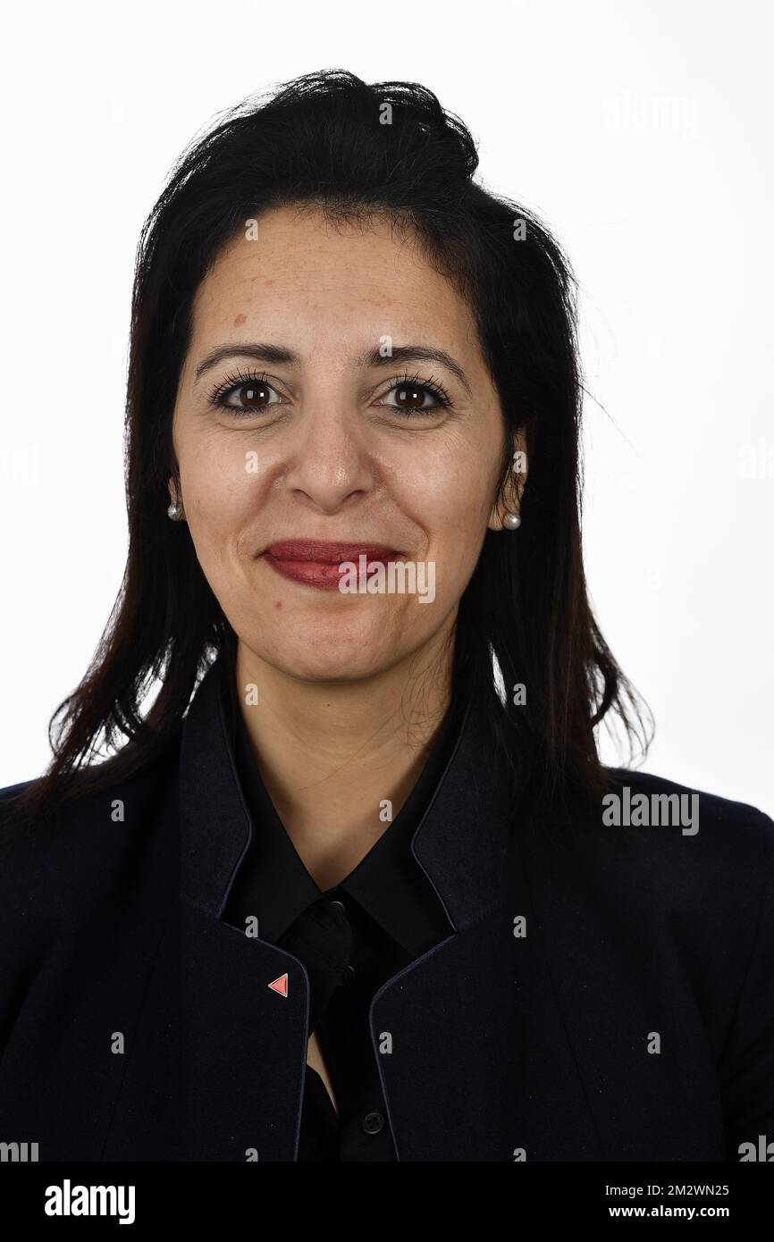 Ecolo's Zakia Khattabi poses during a photoshoot, Thursday 20 June 2019 ...