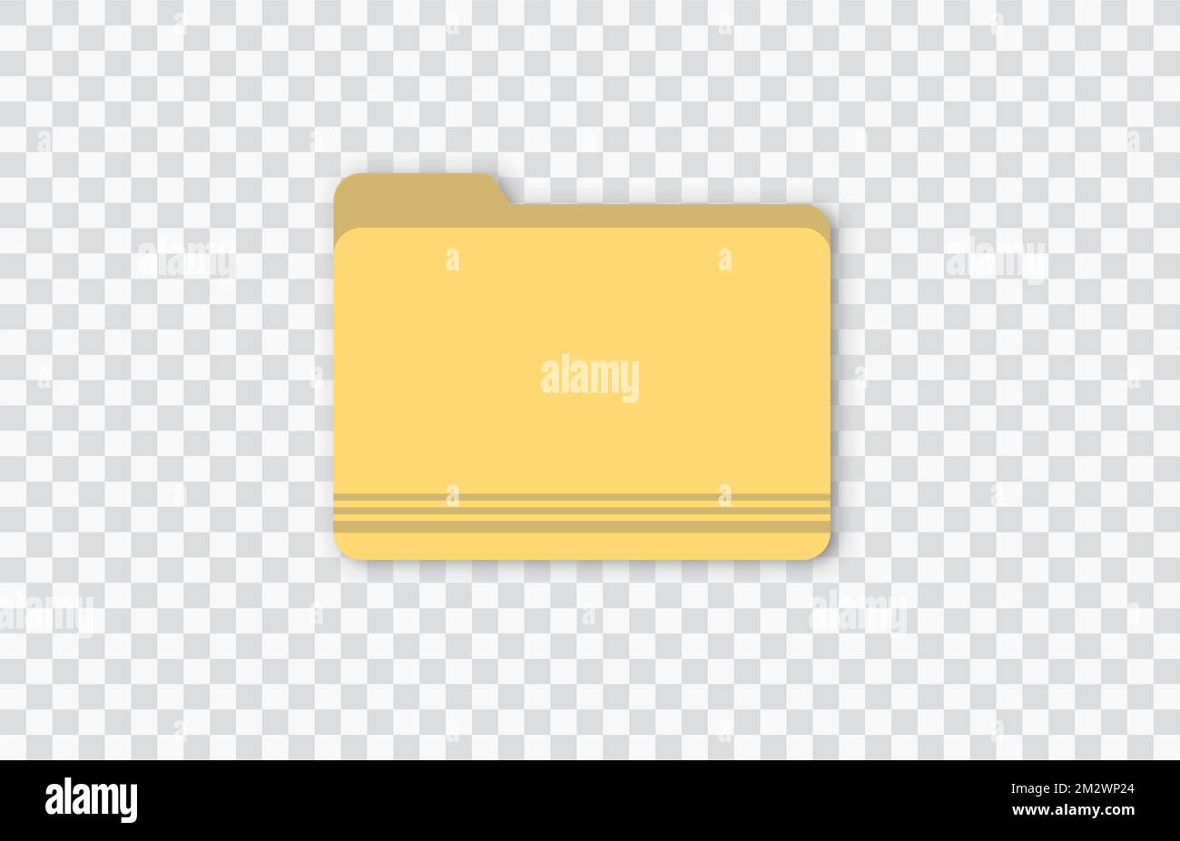 yellow folder flat vector icon isolated on a transparent background ...