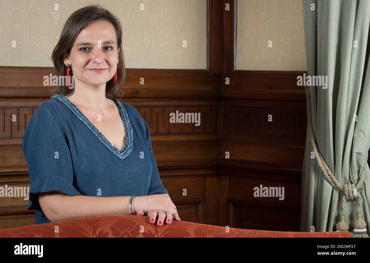 Vlaams Belang's Barbara Pas poses during a photoshoot, Thursday 20 June ...