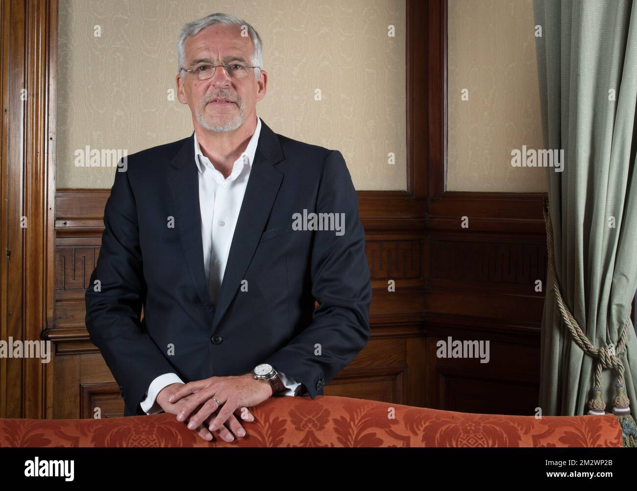 Open Vld's Christian Leysen poses during a photoshoot, Thursday 20 June ...